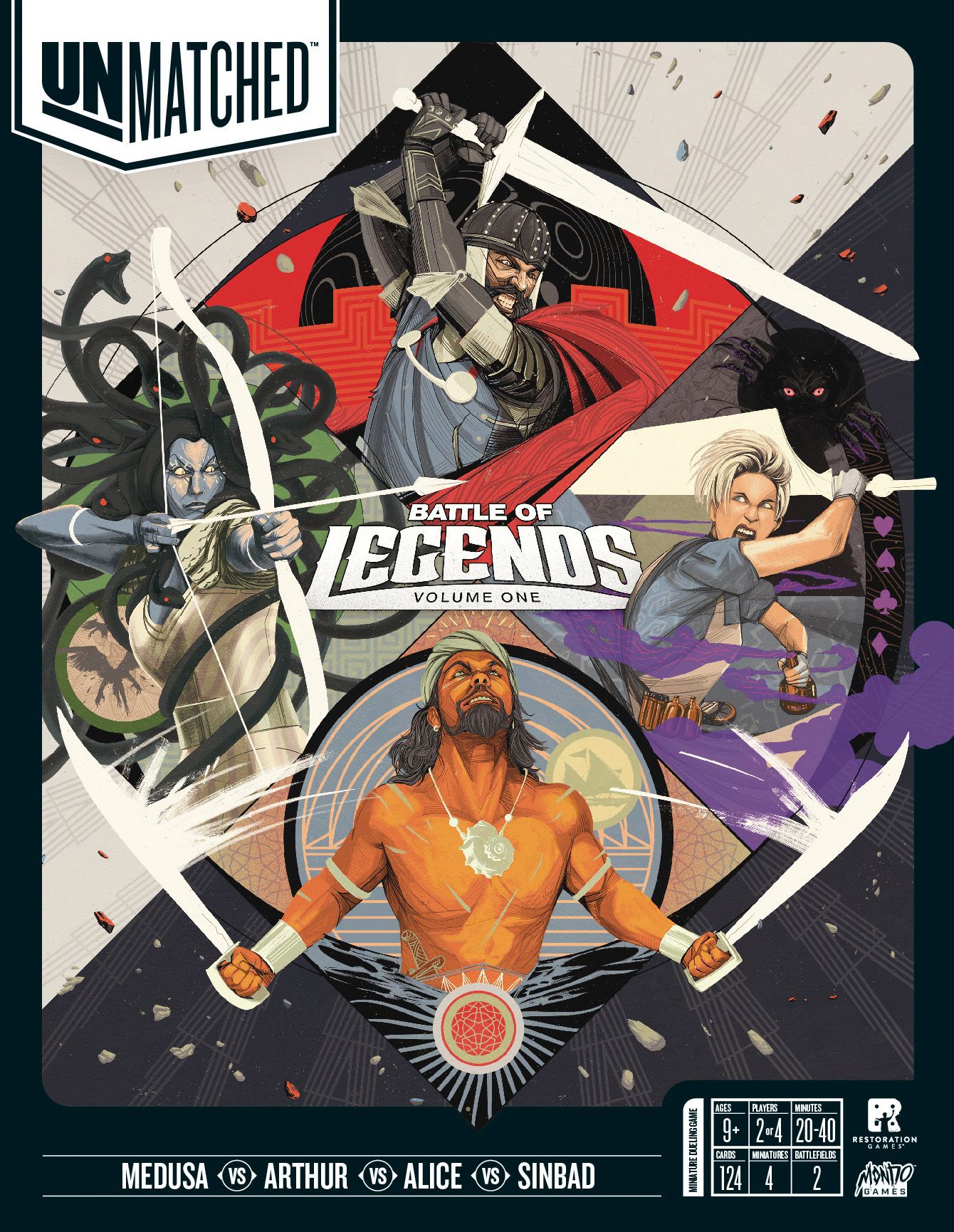 BoardGamesFlix - Unmatched : Combats de Légende - Volume 1